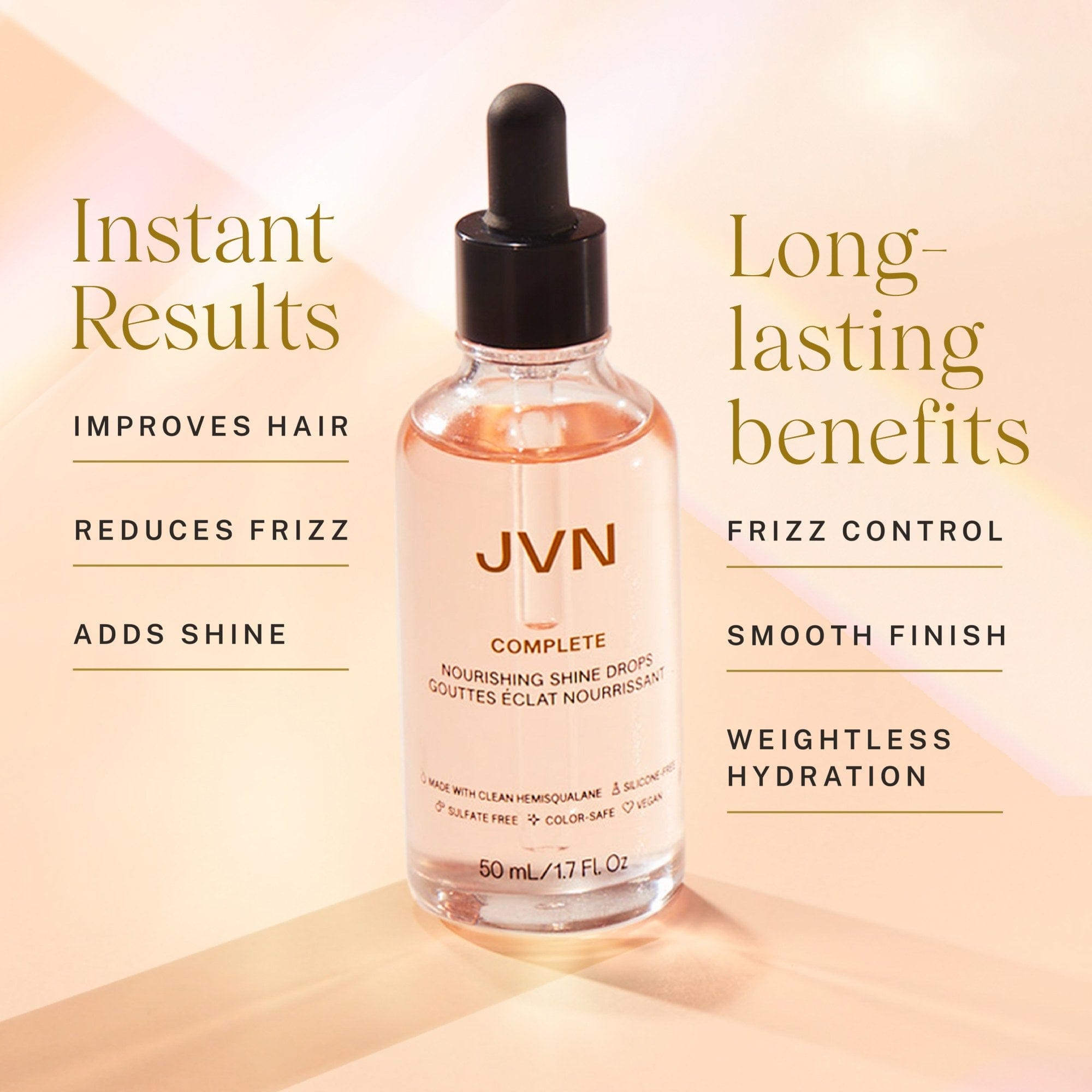 Nourishing Shine Drops | Smoothing Oil For Sleek & Shiny Hair | JVN
