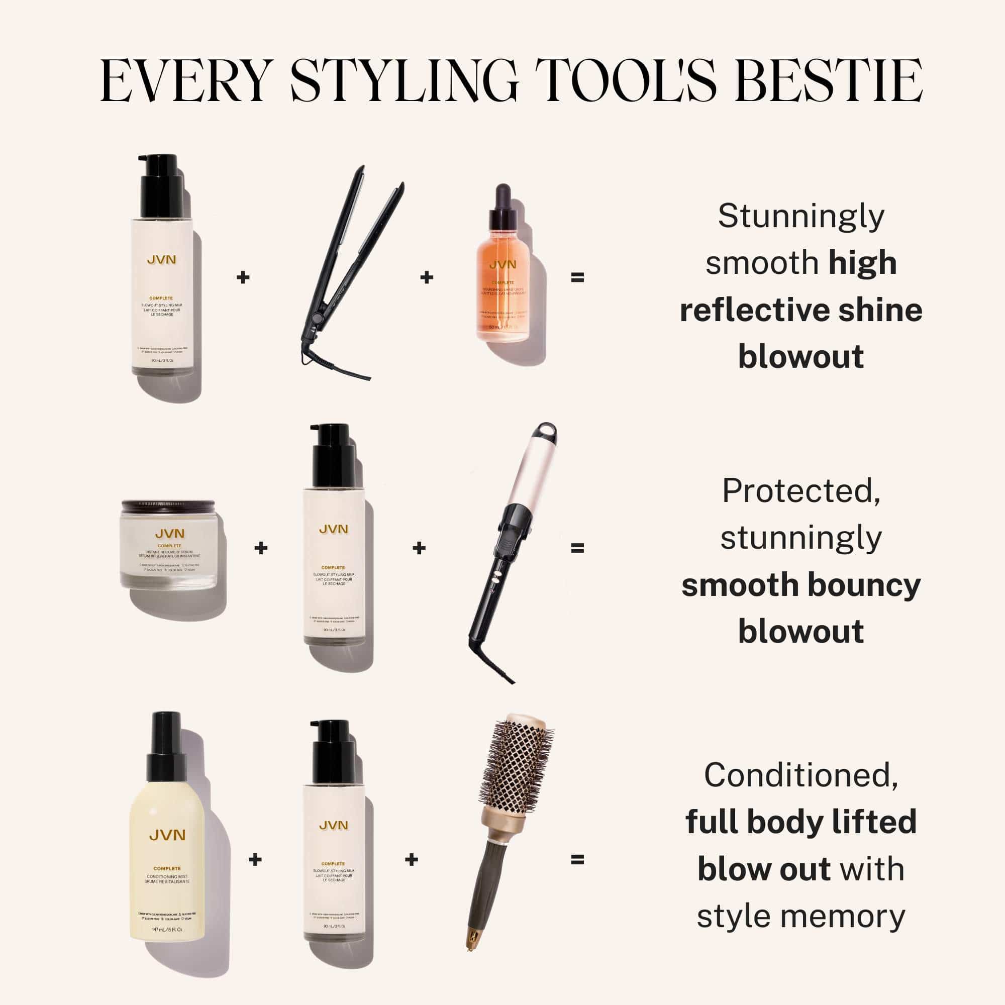 Smooth & Soft Blowout Routine | Products For Sleek Hair – JVN Hair