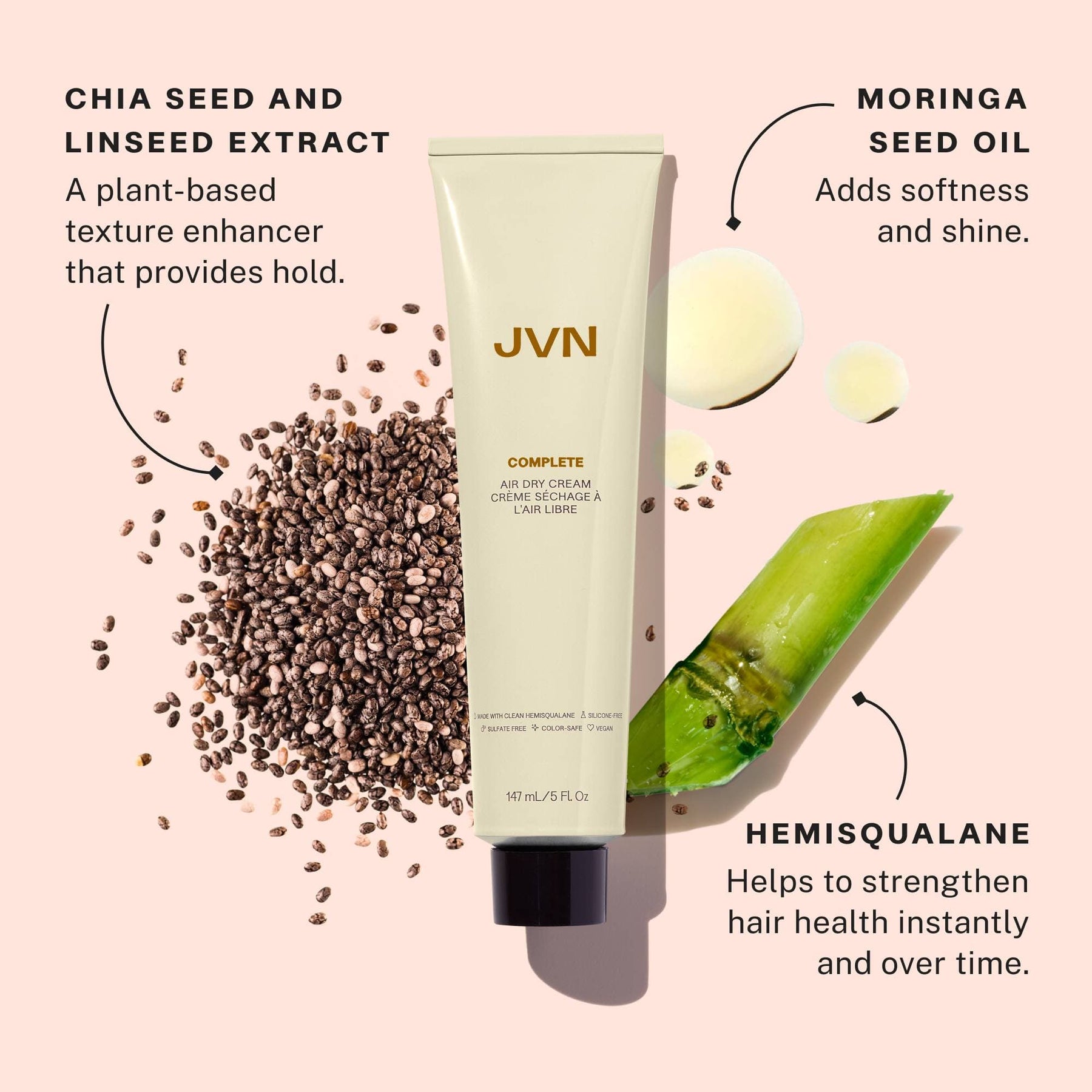 Complete Air Dry Cream | Styling Cream For Curly & Wavy Hair | JVN