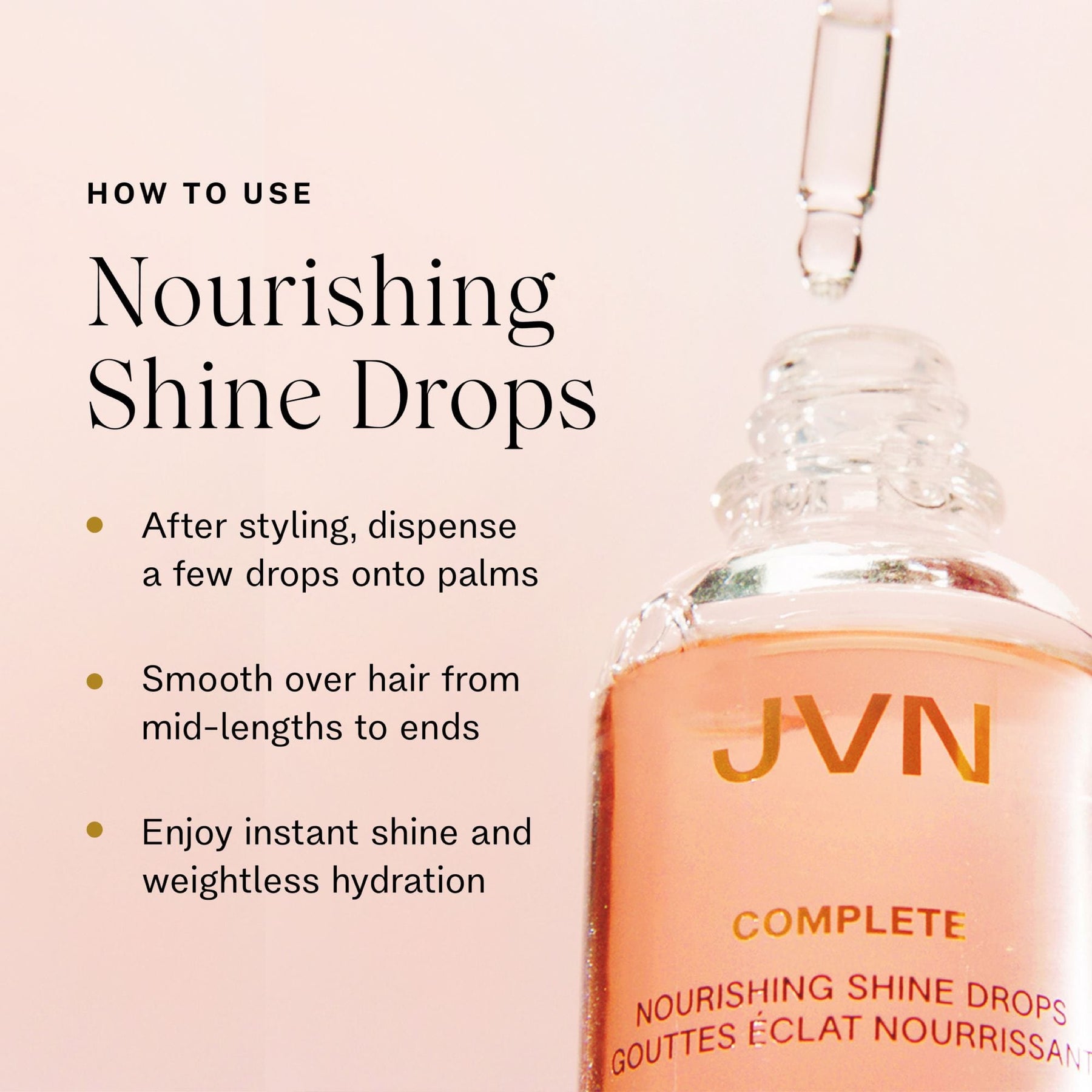 Nourishing Shine Drops | Smoothing Oil For Sleek & Shiny Hair | JVN